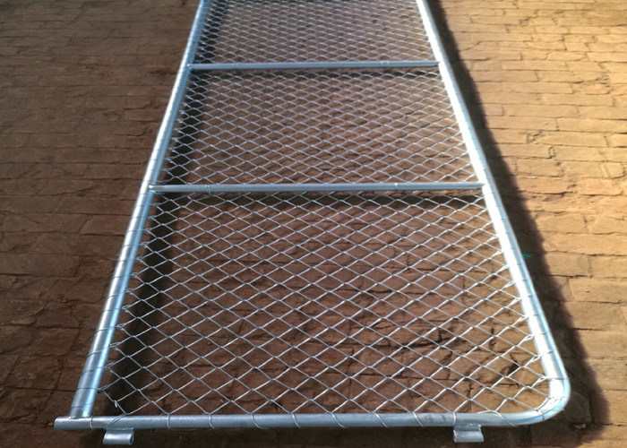 3.66m X 1m 12ft Coated Chain Link Fence Gate OD 32mm X 1.5mm For Sheep Farmers