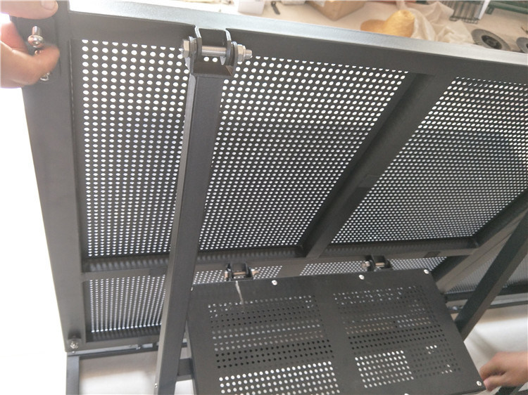 Temporary Concert Stage Crowd Control Barriers Folding Power Coated Surface