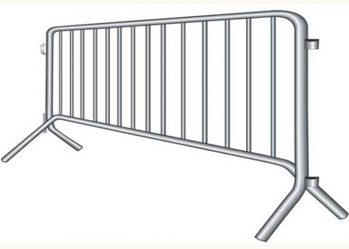 Heavy Duty Portable Crowd Barriers / Crowd Control Gates For Event Security