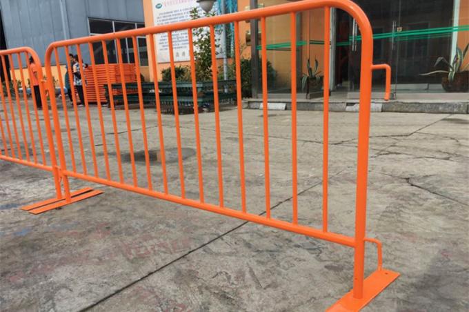 PVC Coating Orange Color Construction Safety Barriers Security Movable ...