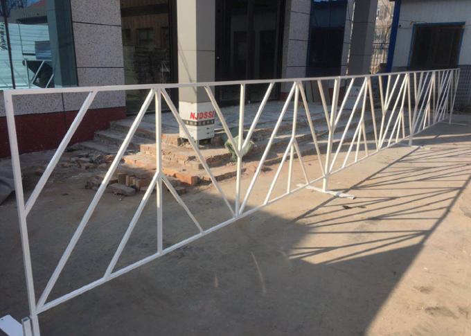 Pvc Coated Crowd Control Barriers Square Tube 25X25MM For Event , 0.7X1 ...