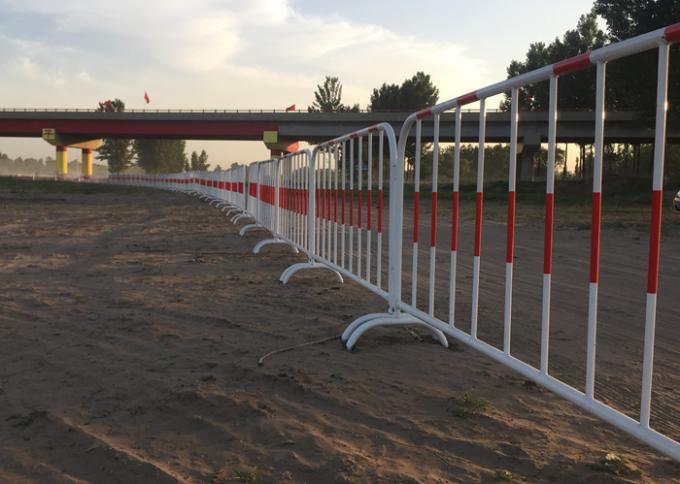 Powder Coating Crowd Control Barriers , Road Construction Barriers