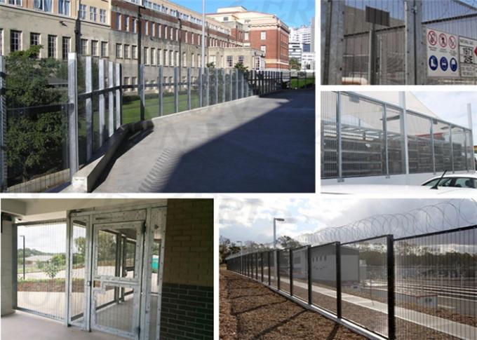 Precision prison galvanized weld mesh security fencing 358 mesh fencing